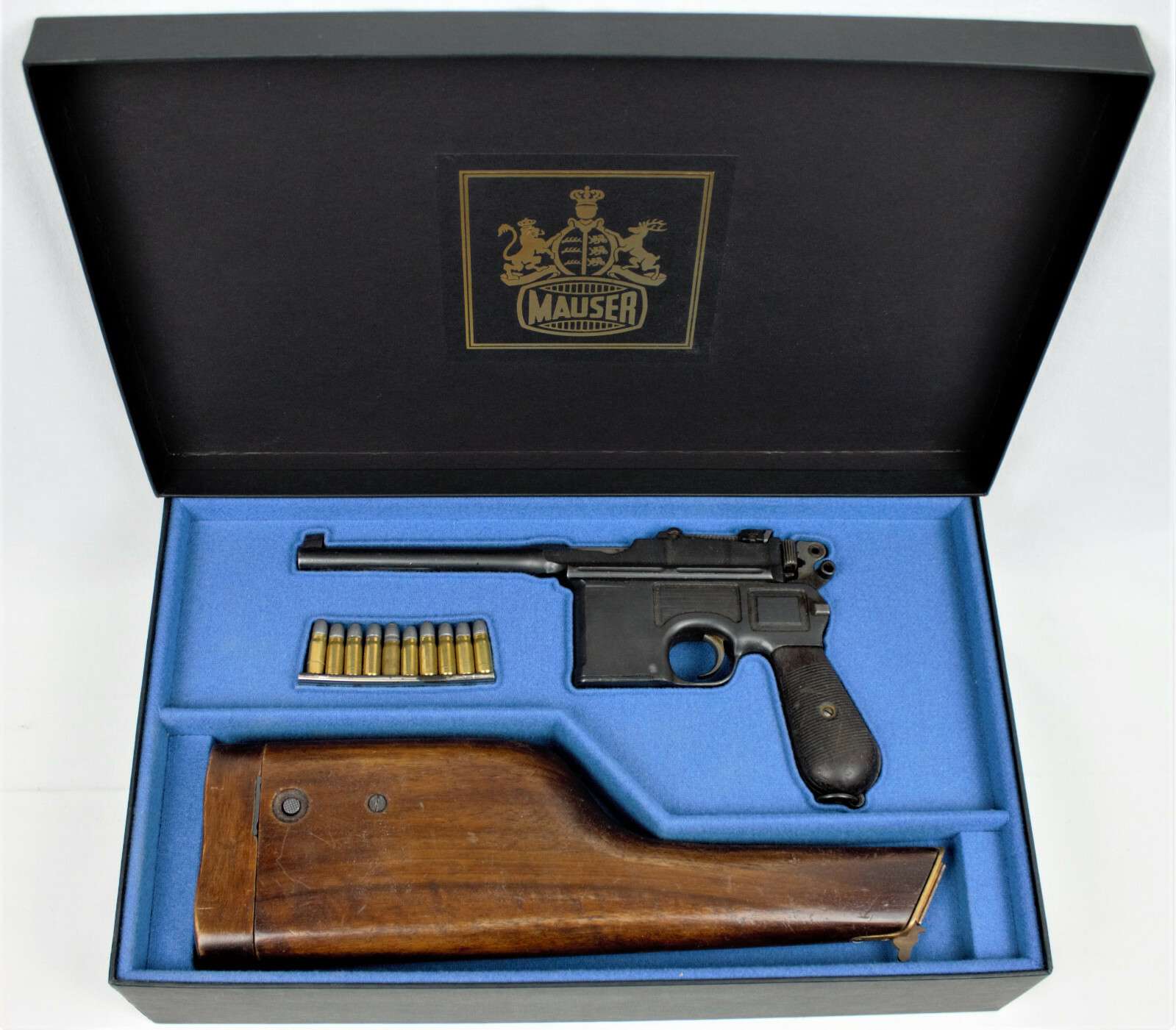 PISTOL GUN PRESENTATION CUSTOM DISPLAY CASE BOX for MAUSER C96 PreWar ...