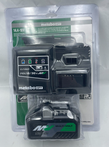 Metabo HPT MultiVolt 36V/18V Battery/Charger Starter Kit UC18YSL3 (B1 ...