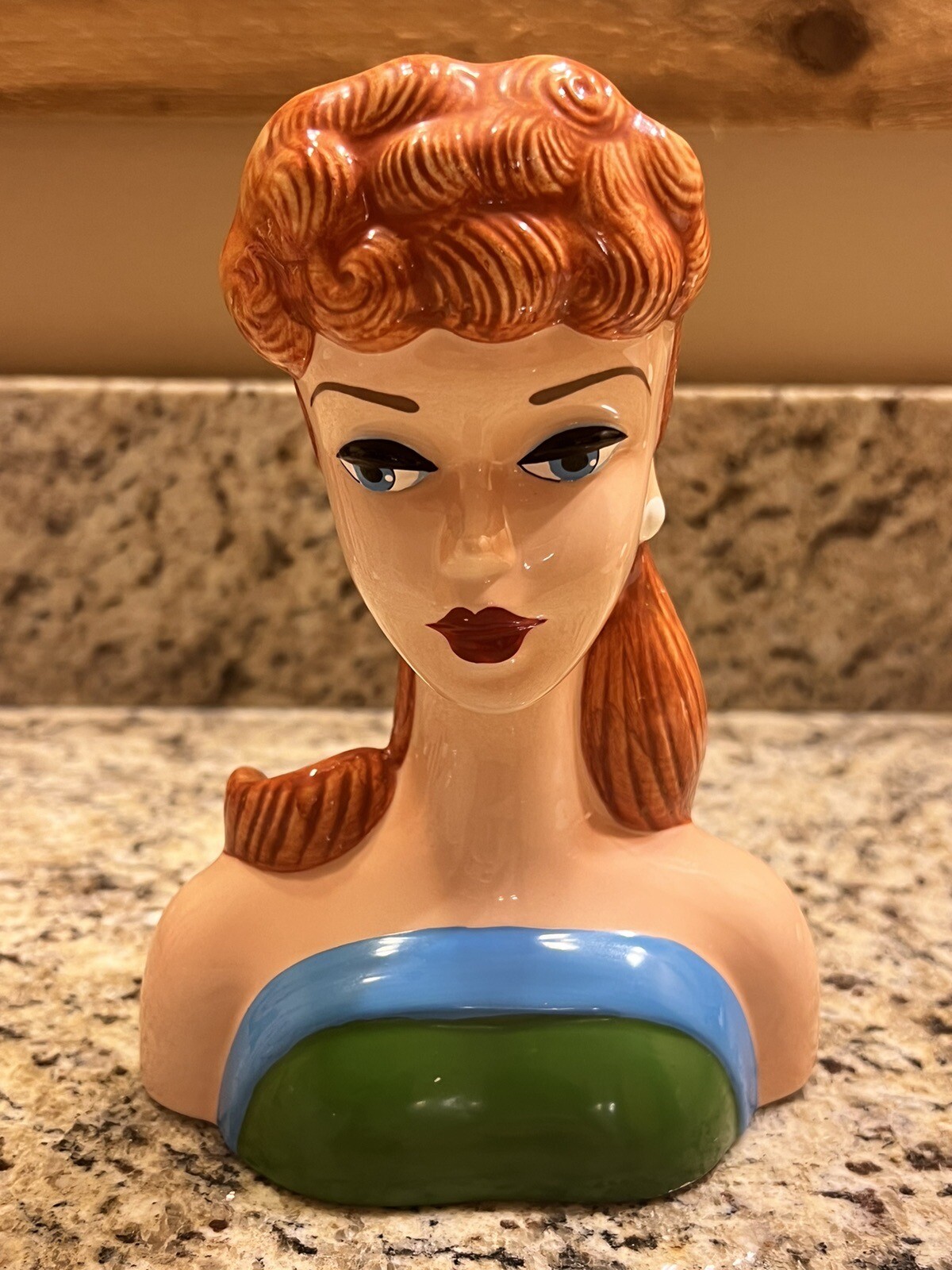 VINTAGE BARBIE HEAD VASE FROM BARBIE WITH LOVE ENESCO SENIOR PROM 1994 ...