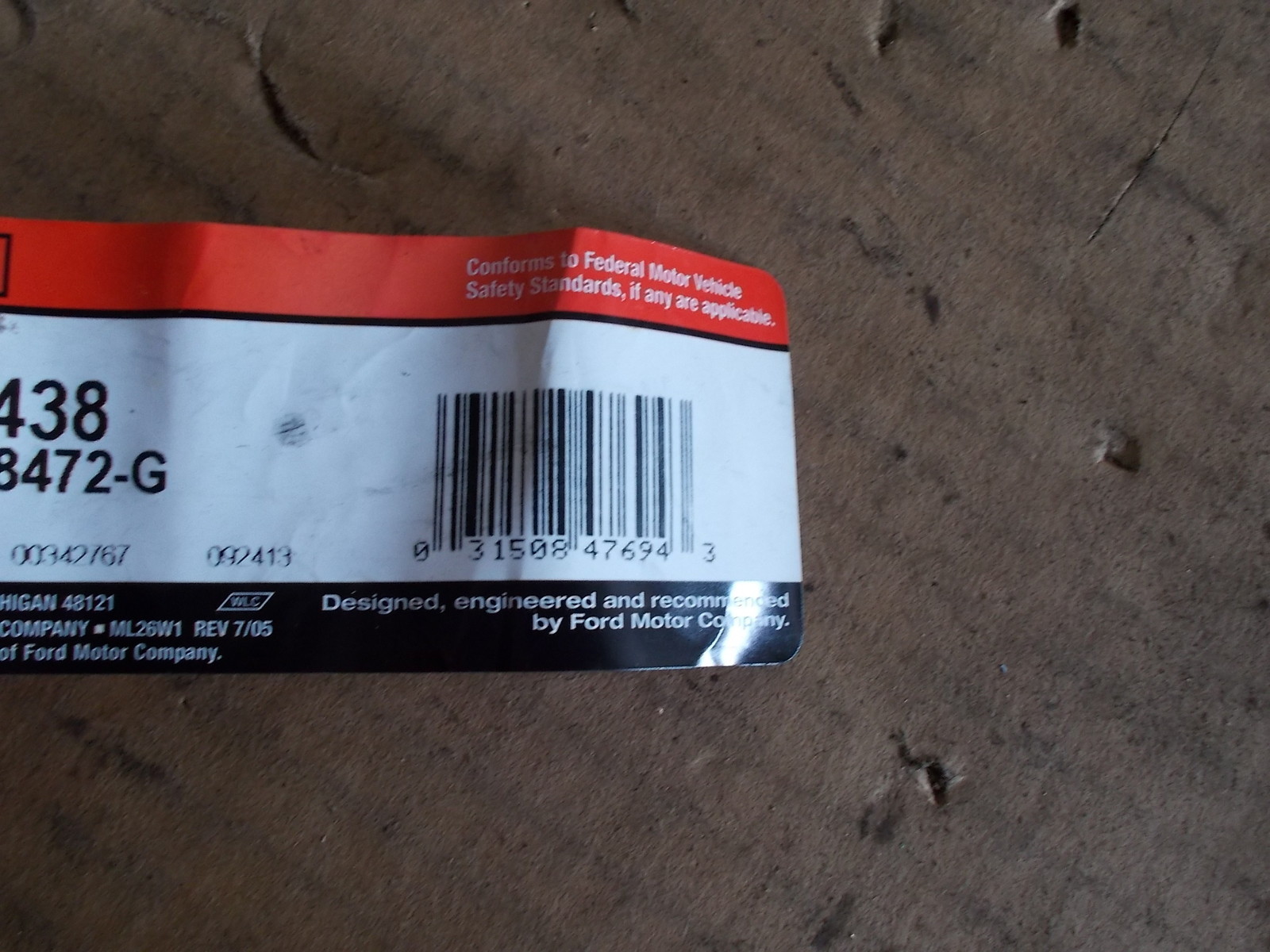 Ford 5L3Z-18471-G Motorcarft KH-438 Heater Extension Hose * * for sale ...