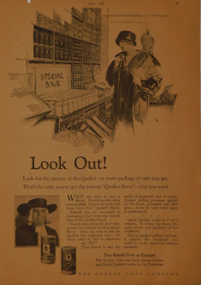 1926 Quaker Oats Vintage Print Ad Quick Rolled Oats Kitchen Decor ...