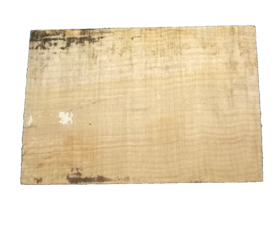 FIDDLEBACK MAPLE SLAB TURNING CRAFTING WOODWORKING APPROX 14.5x9.5x1 IN ...