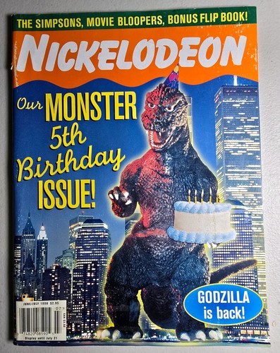 Nickelodeon Magazine June 1998 5th Anniversary Issue | eBay
