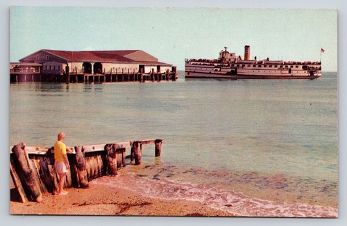 Steamer Nantucket Oak Bluffs Martha's Vineyard Island MA Postcard | eBay