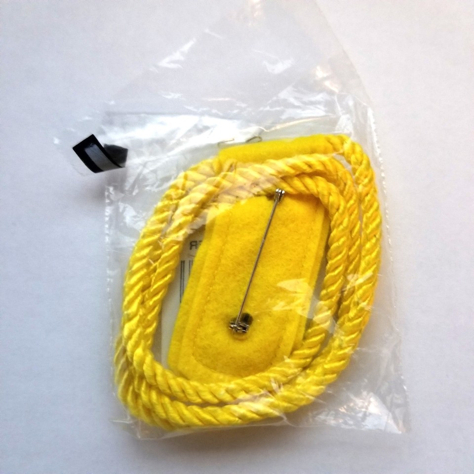 BSA Cub Scout Assistant Denner Shoulder Cord Yellow Leadership Uniform ...