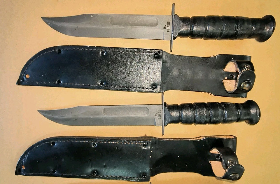 Vintage Knife USMC Genuine Issue Ontario Knife Co Model 498 USA | eBay
