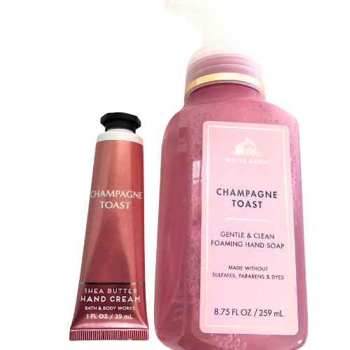 Bath & Body Works Champagne Toast Set-Foaming Hand Soap & Travel-Size ...