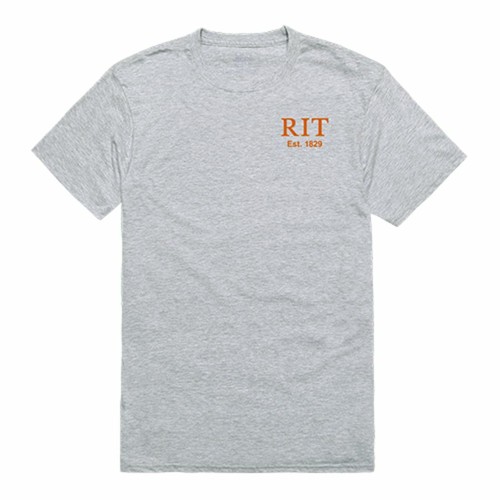 RIT Rochester Institute of Technology Tigers Practice T-Shirt Heather ...