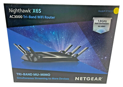Netgear Nighthawk X6S AC3000 Tri-Band WiFi Router R7900P Free Shipping ...