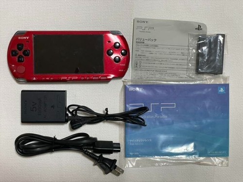 PSP-3000 RED & BLACK w/o box SONY PSP Console Japan | eBay