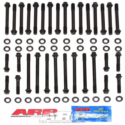 ARP Cylinder Head Bolt Set 135-3603; Hex Black Chromoly for BBC w/ Dart ...