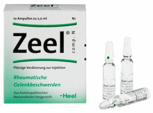 Heel Zeel Homeopathic Injection Solution 2ml Ampules - Pack of 10 for ...
