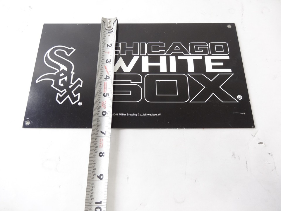 Chicago White Sox Miller Brewing Co Plastic Placard License Plate | eBay UK