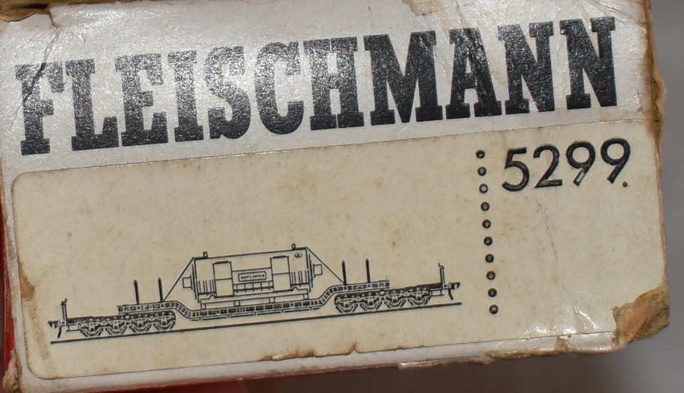 Fleischmann HO - 5299 - 16 Wheel Machinery Car - LOOK! | eBay