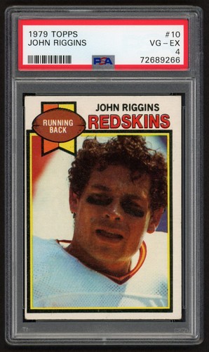 1979 TOPPS JOHN RIGGINS #10 WASHINGTON REDSKINS HOF PSA 4 VERY GOOD ...