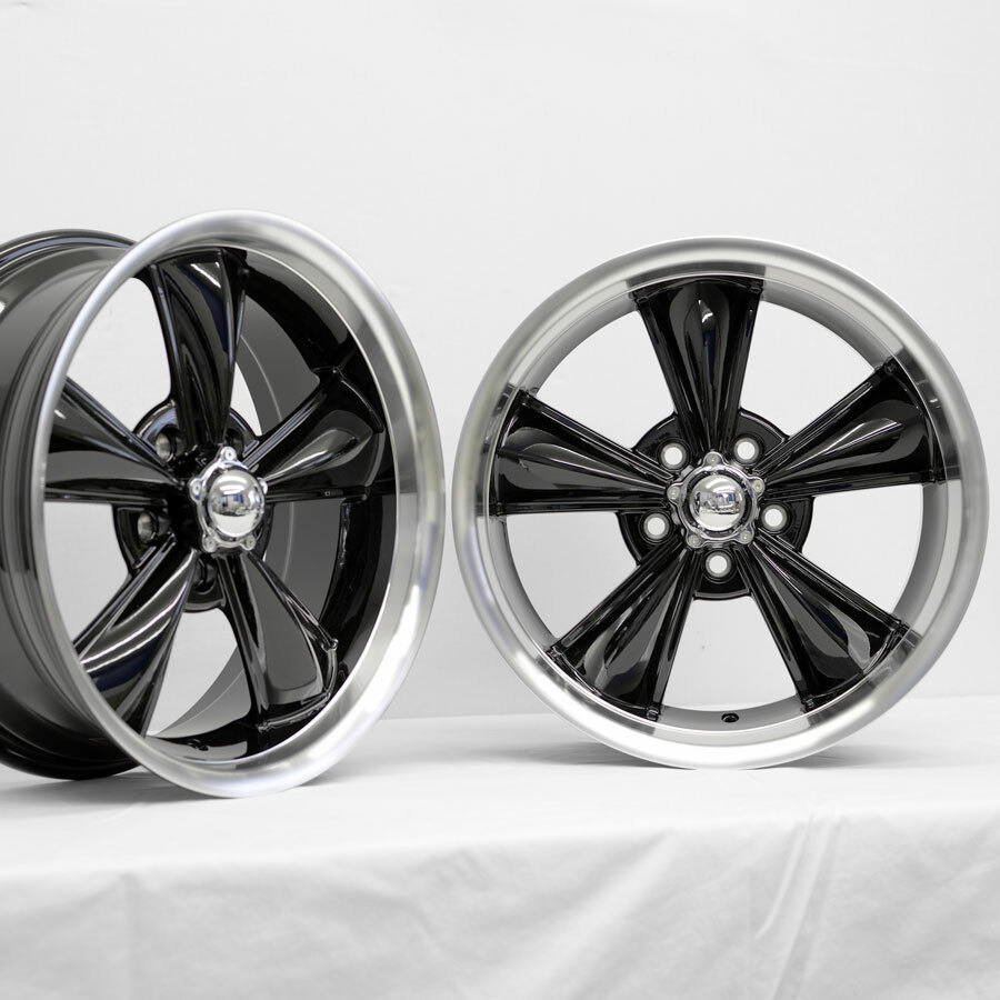 17" Gloss Black MD Classic Wheels 17x7 17x8 5x114.3 Torque Style ...