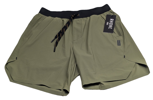 Rhone Invictus Ripstop Shorts 7" Olivine Green Men’s Small Unlined NWT ...