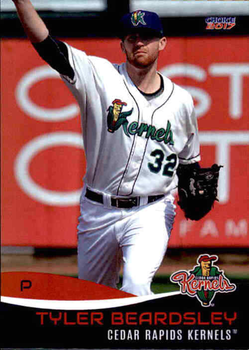 2017 Cedar Rapids Kernels Choice #1 Tyler Beardsley Tehachapi ...