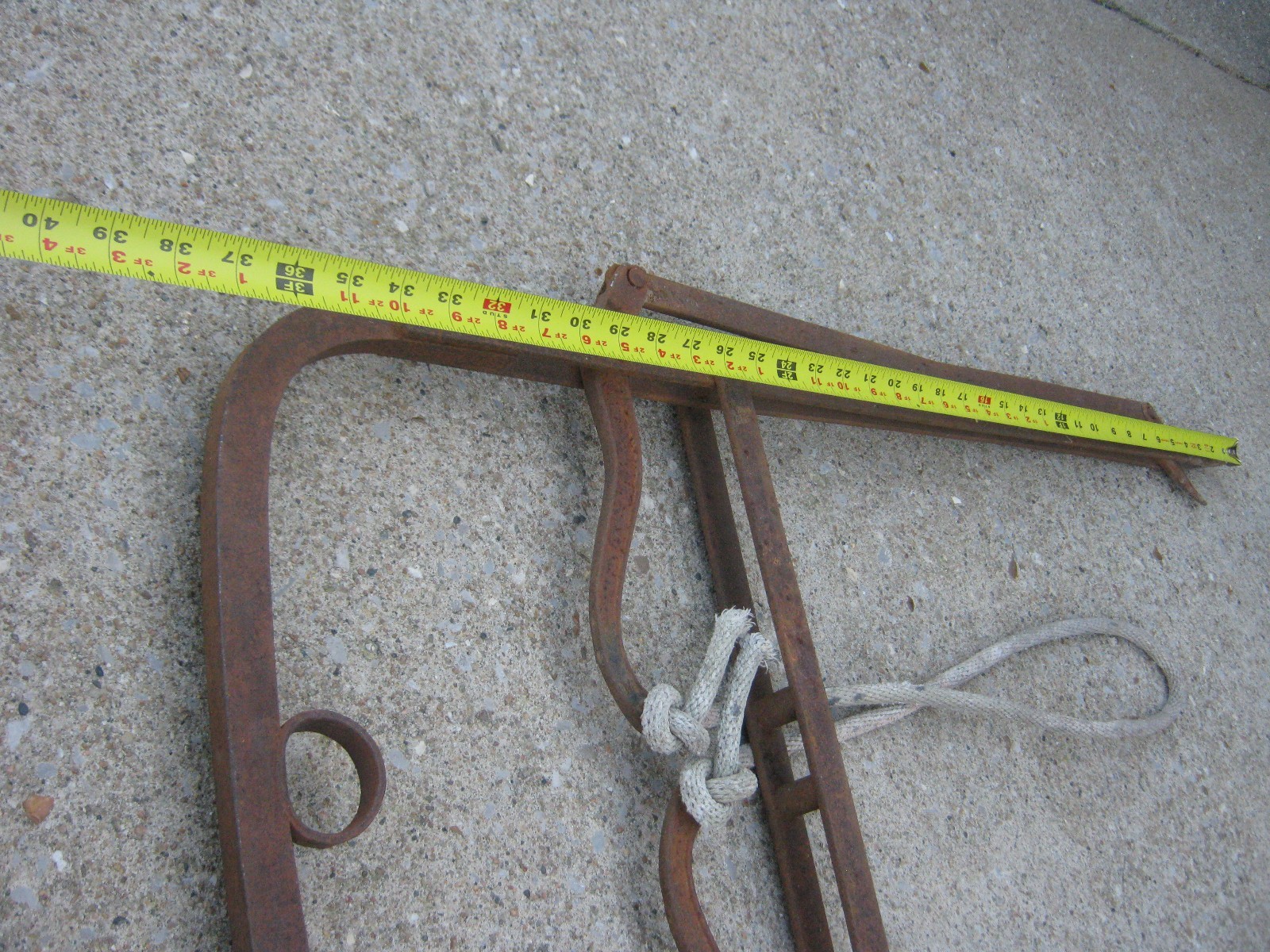 Vintage Iron HAY HARPOON hay lift fork spear farm barn tool decor only ...