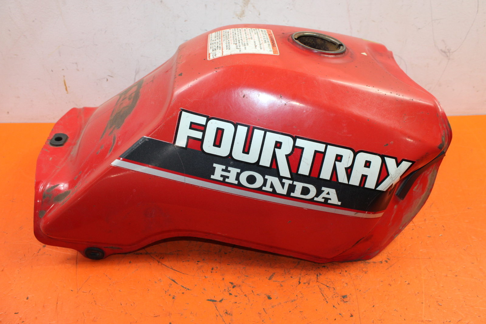 1989 HONDA FOURTRAX 300 TRX 300 GAS TANK FUEL CELL RED DENTED | eBay