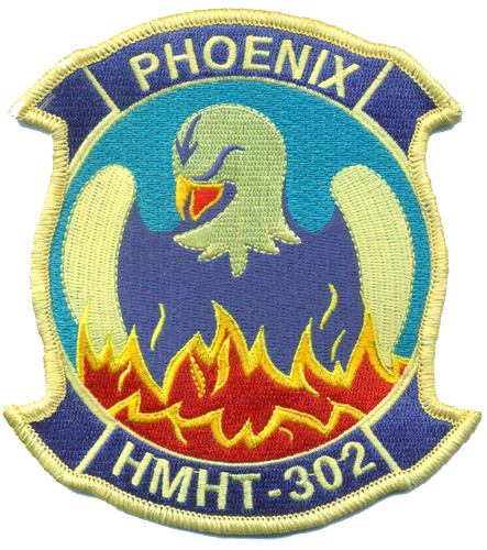 4.5" MARINE CORPS HMHT-302 PHOENIX HOOK & LOOP COLOR EMBROIDERED JACKET ...