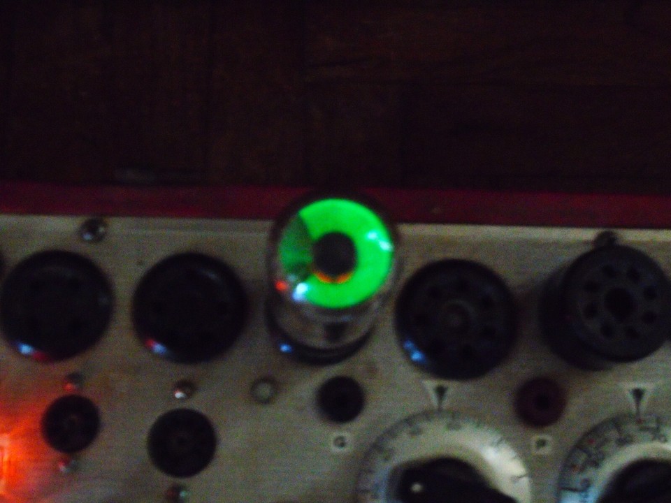 Sylvania 6G5 Green TUNING EYE Vacuum Tube for Radio Amplifier AM FM ...