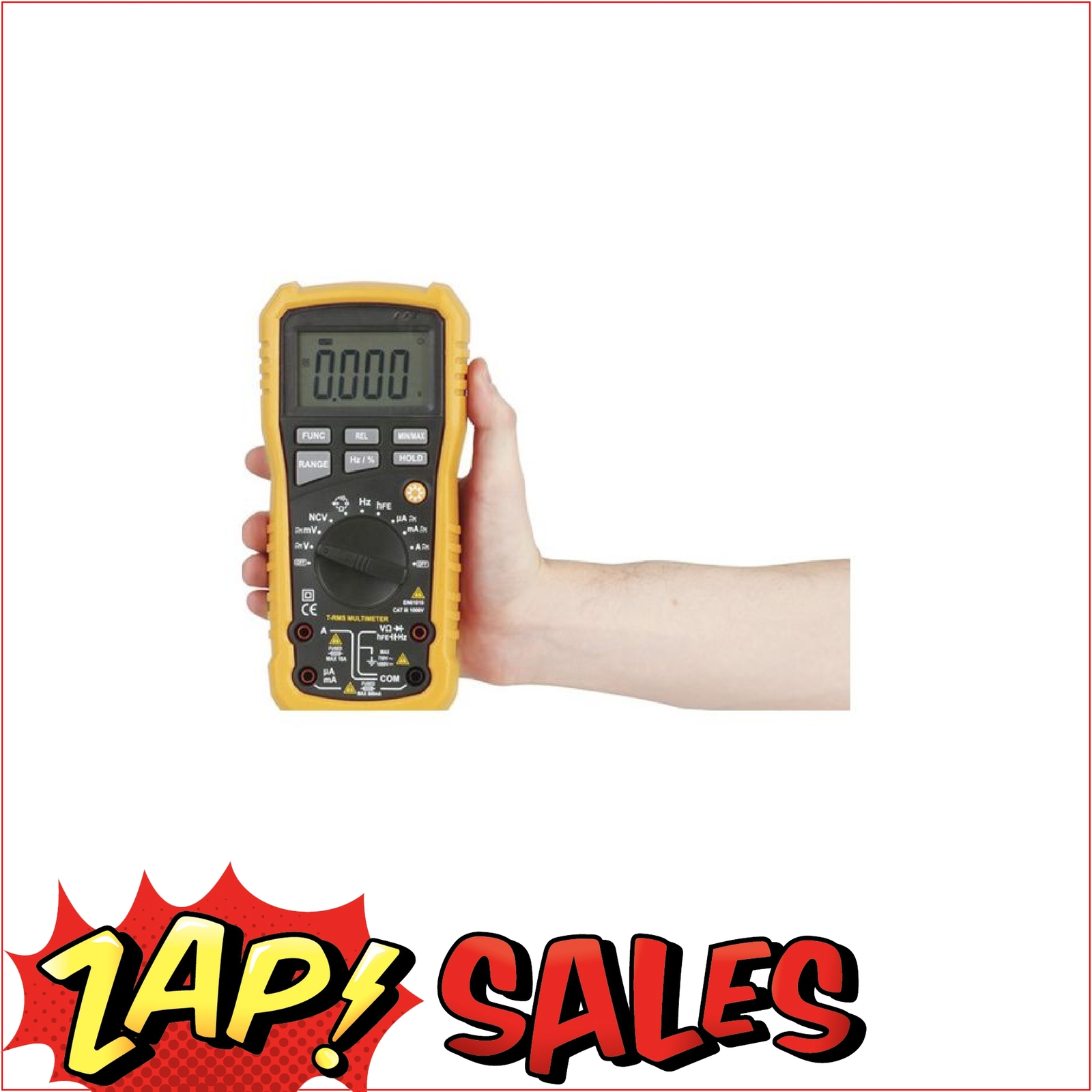 Digitech Digital Multimeter Data Hold Backlit,True Rms Auto Off Freq ...