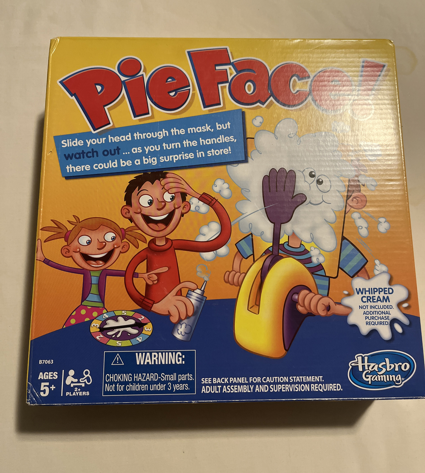 Hasbro Pie In The Face Game -The Squirty Cream Game - It's Fun!!! New 5 ...