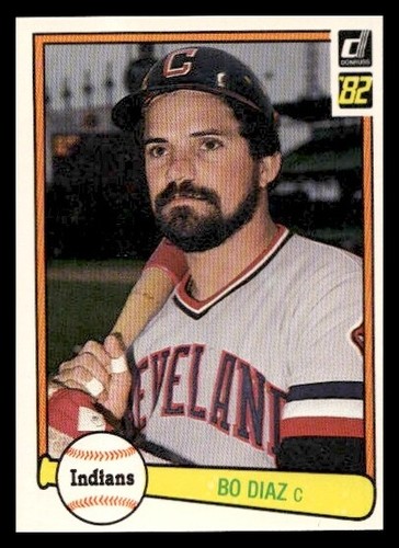 1982 Donruss #263 Bo Diaz Cleveland Indians Baseball card | eBay