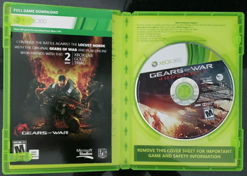 Gears of War Judgment - Microsoft Xbox 360 885370429794| eBay