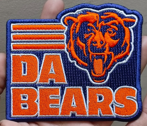 Chicago Bears NFL Team Logo Iron On Patch - Sew Patch - Embroidered ...