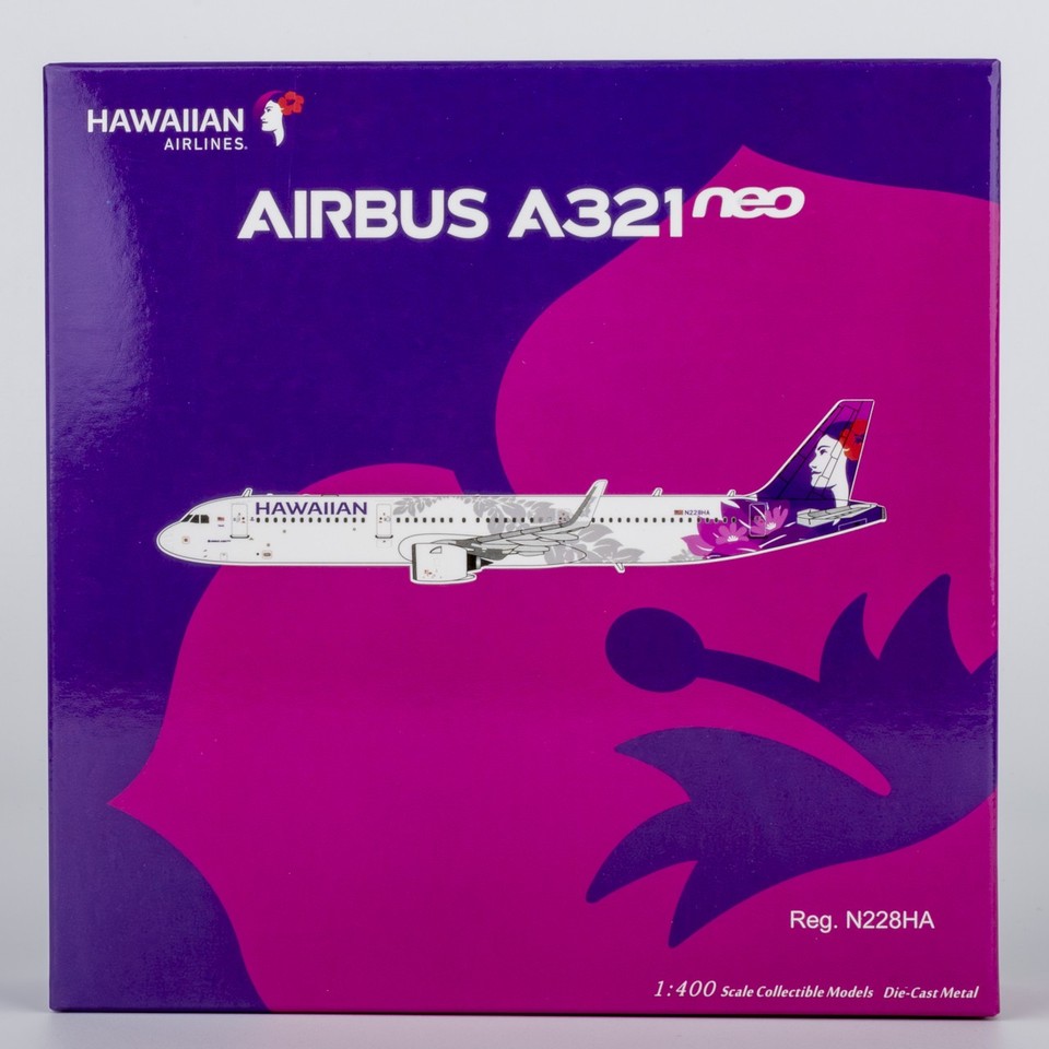 1:400 NGmodels Hawaiian Airlines Airbus A321neo Airplane Diecast Plane ...