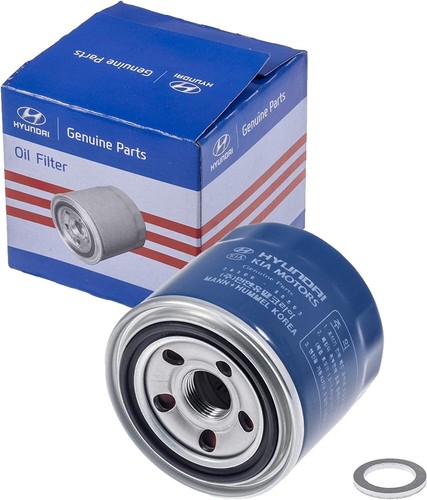 OEM Genuine Hyundai Kia Oil Filter 26300-35504/05 & Plug Gasket 21513 ...