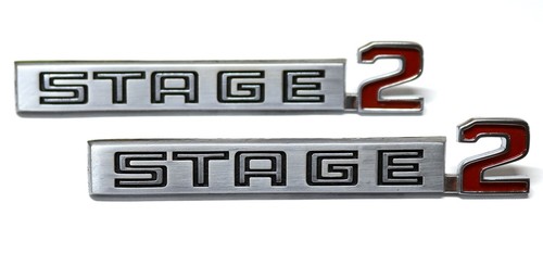NEW 70-75 Buick "Stage 2" Front Fender Emblems GS Close-Pin Side Badge ...