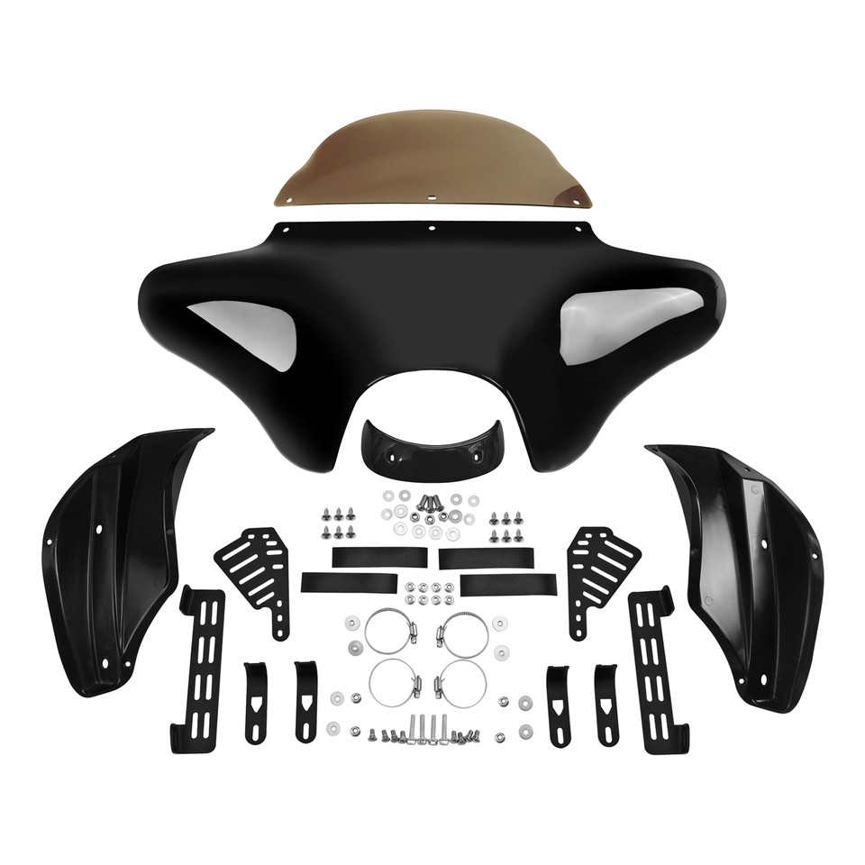 Fit For Harley Heritage Fatboy Softail Deluxe Batwing Fairing ...