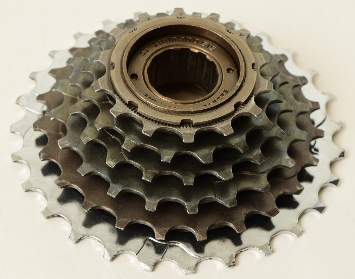 SHIMANO 6 X Freewheel. 13 x 28. Take Off. SIS. HG-20. HG cogs. English ...