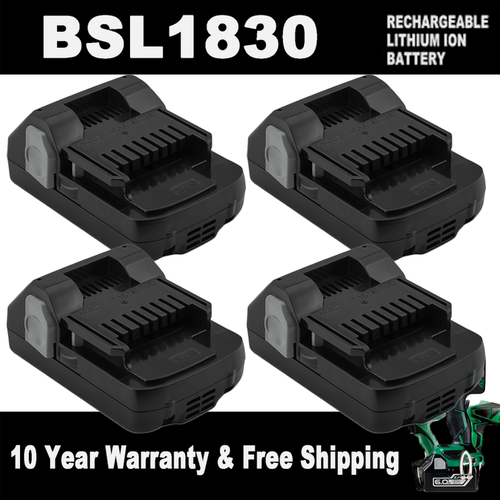 2x 4.0Ah 18V Battery for Hitachi BSL1815X BSL1815S BSL1830 BSL1830C ...