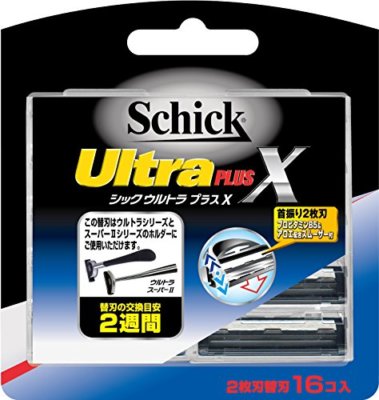 Schick Ultra Plus X 2 blade cutting blade 16 Pieces NEW from Japan ...