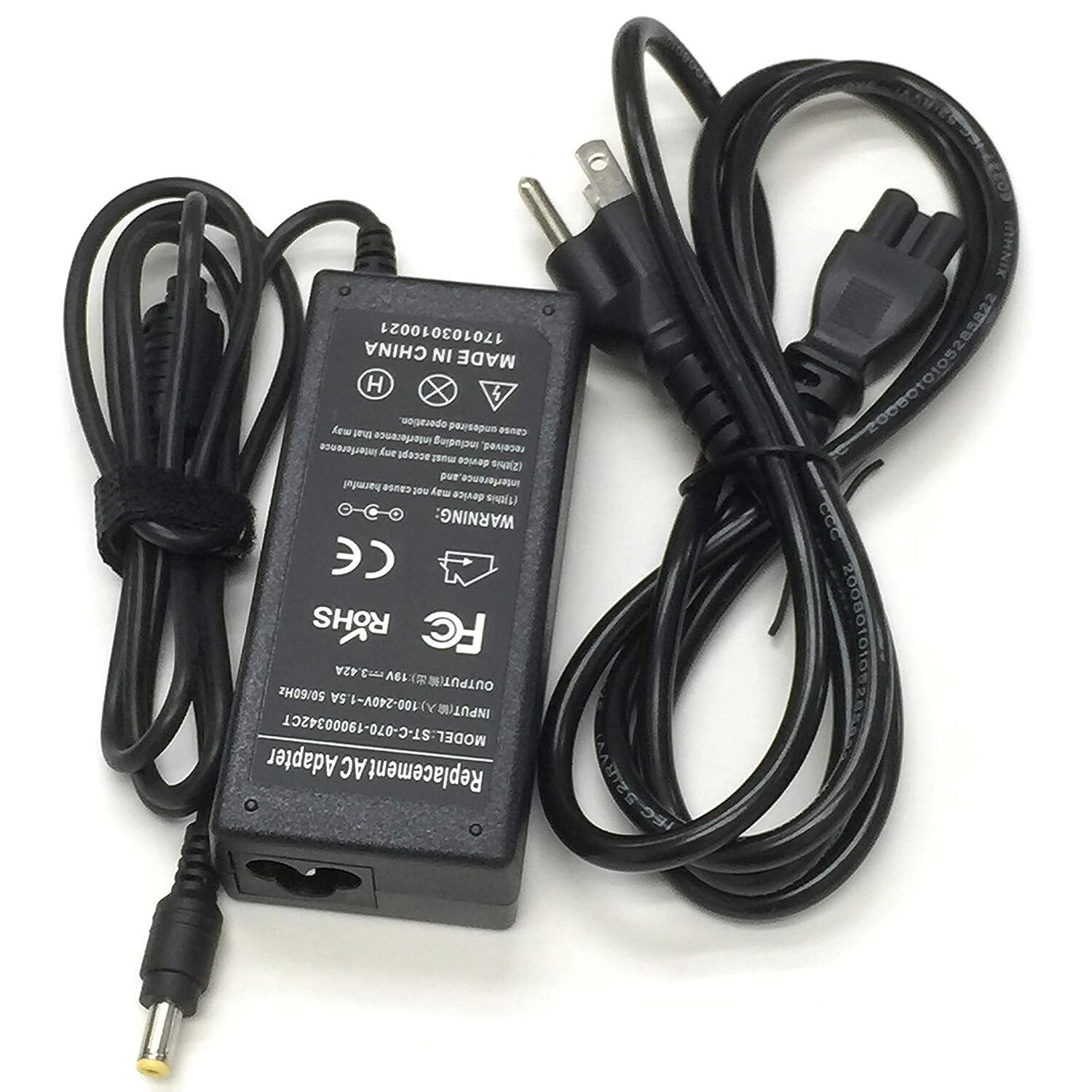 Acer 65 Watt Larger Pin Adapter with Power Cord | eBay