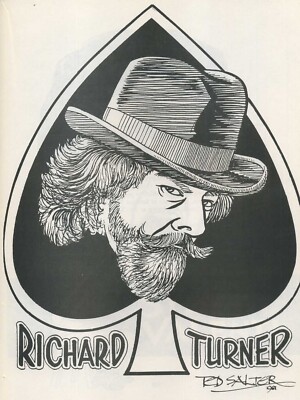 Richard Turner pair of items ticket 11-15-2022 and book caricature by ...