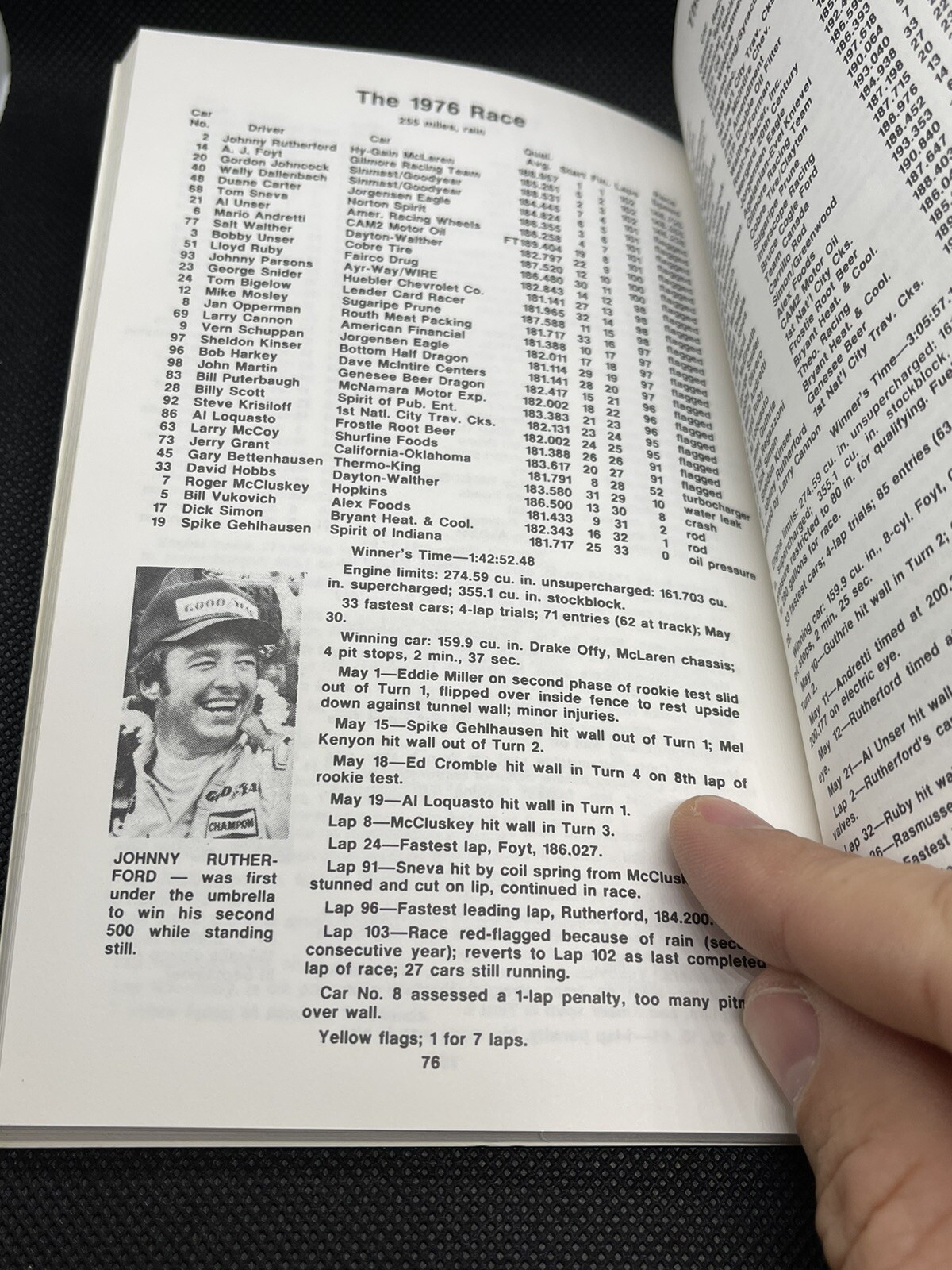 1990 Indy 500 Record Book by The Indianapolis News, Emerson Fittipaldi ...