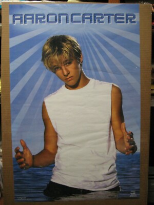 Vintage Aaron Carter poster American singer rapper 2002 13817 | eBay