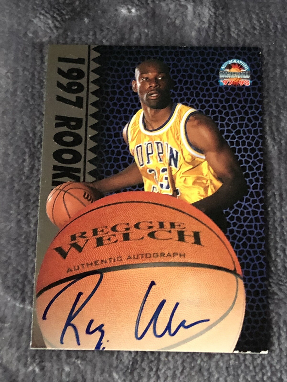 Reggie Welch 1997-1998 Score Board Rookie Signature Autograph AUTO RC ...