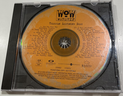 PROMO “WOW Worship Orange” CD In-Store Telescan Listening Discs From ...