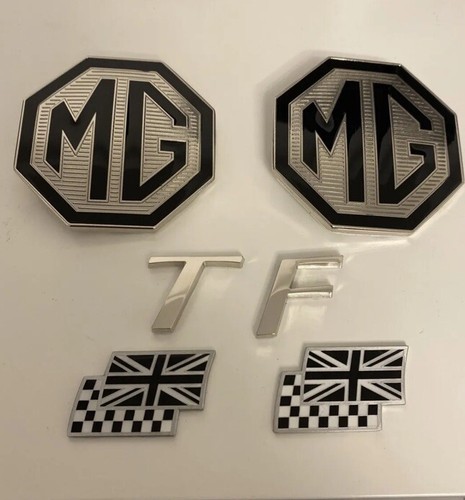 MG TF badge set front or rear large MG Badge rare 70mm TF & 2 ...