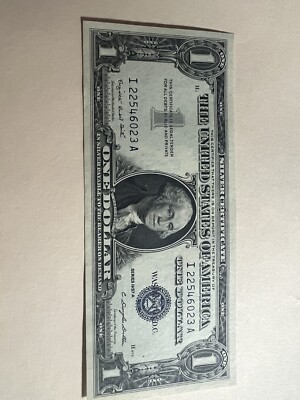 1957 A Blue Seal One Dollar Bill Silver Certificate Note | eBay