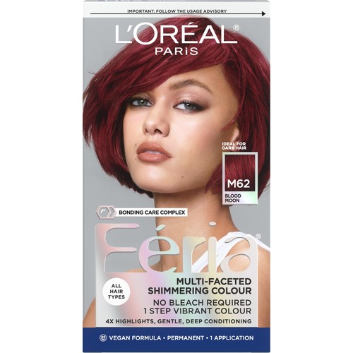 L'Oreal Paris Feria Midnight Bold Multi-Faceted Permanent One-Step Hair ...
