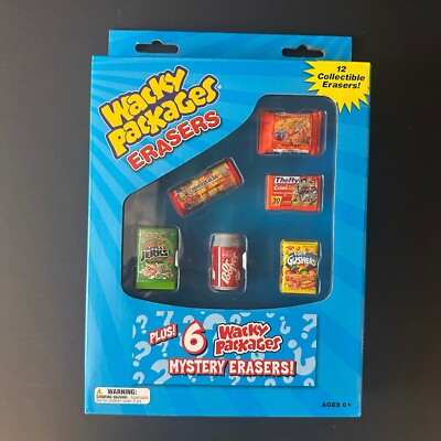 WACKY PACKAGES ALL NEW SERIES 8 ERASERS BOX Garbage Pail Kids | eBay