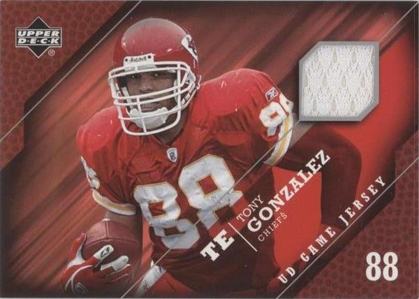 2005 Upper Deck - UD Game Jerseys #GJ-TY Tony Gonzalez (MEM) for sale ...