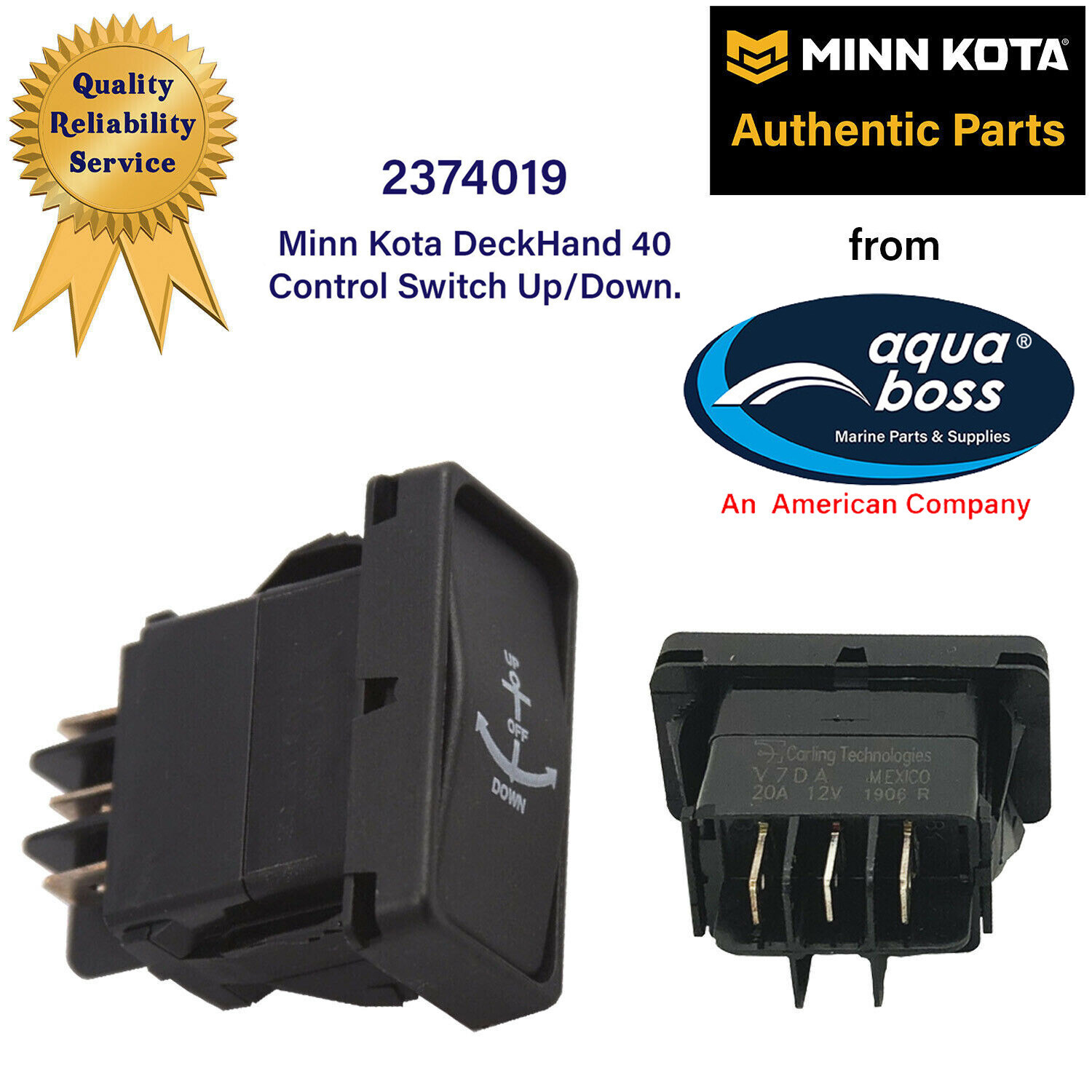 DeckHand 40 2374019 Minn Kota Control Switch Electric Anchor Winch | eBay